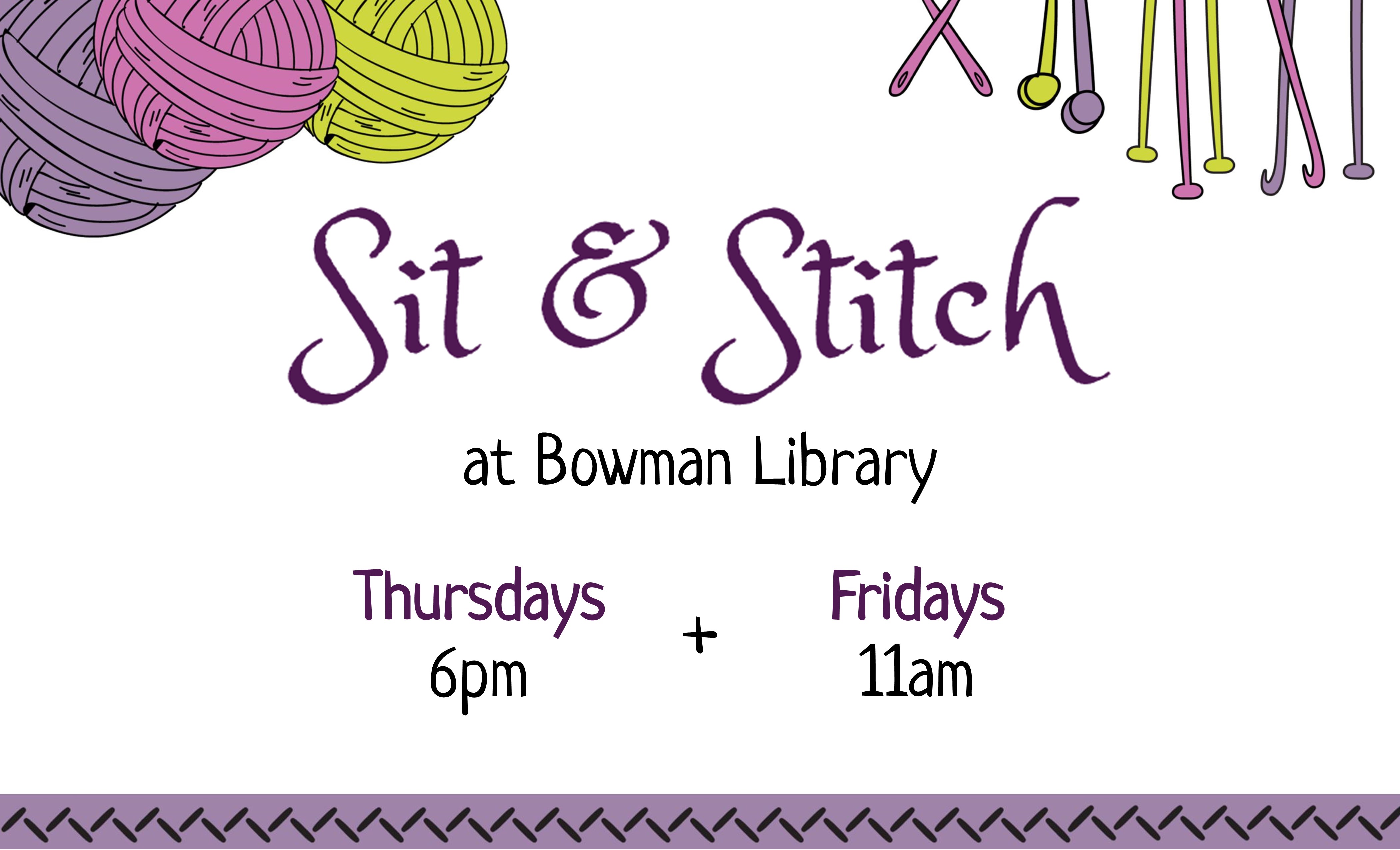 Sit & Stitch | Handley Regional Library System
